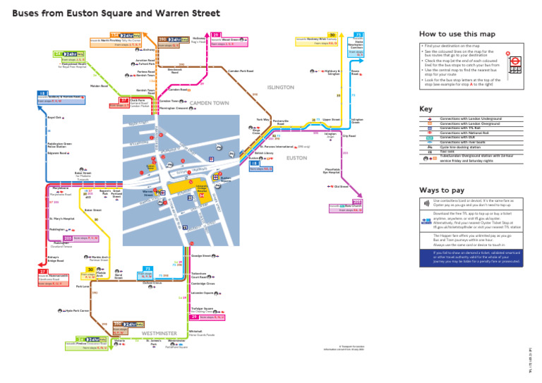 Euston Square and Warren Street A4 100721 | PDF | London | Public Transport