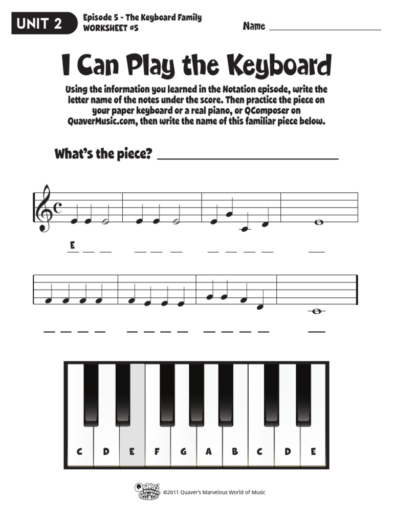 What's The Song (Staff Notes) | PDF