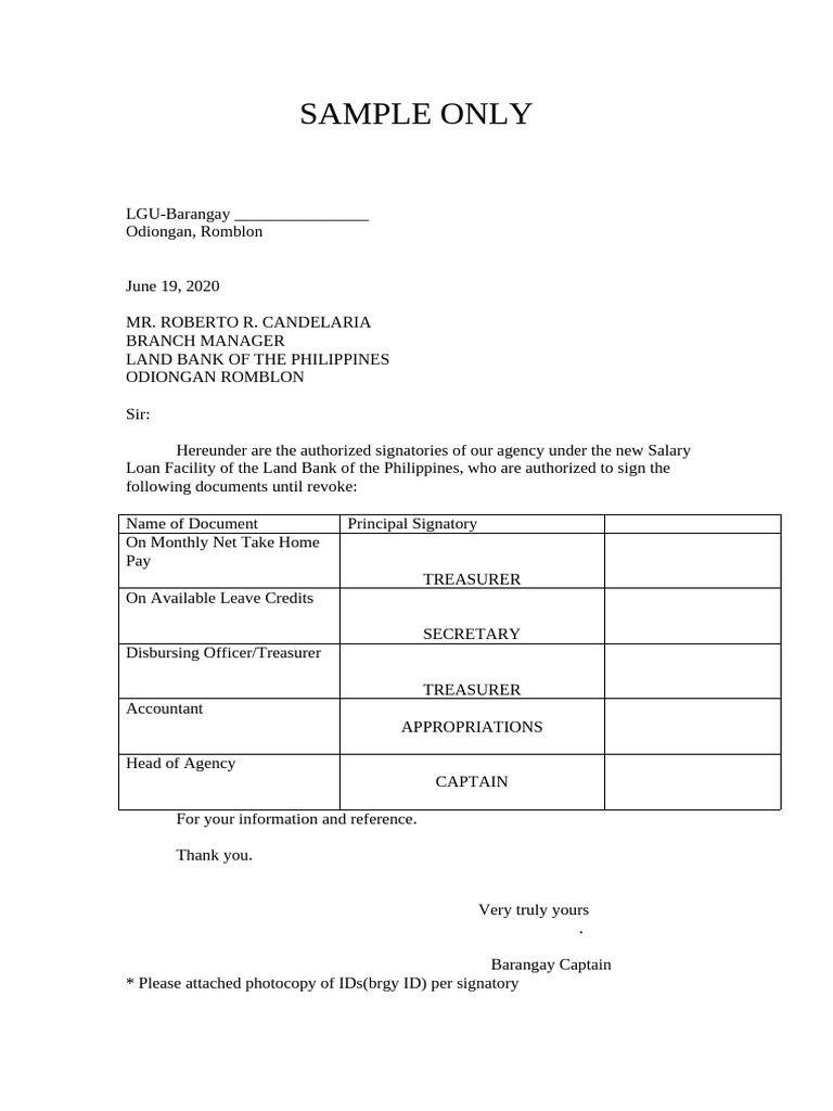 AUTHORIZED SIGNATOR Brgyy | PDF