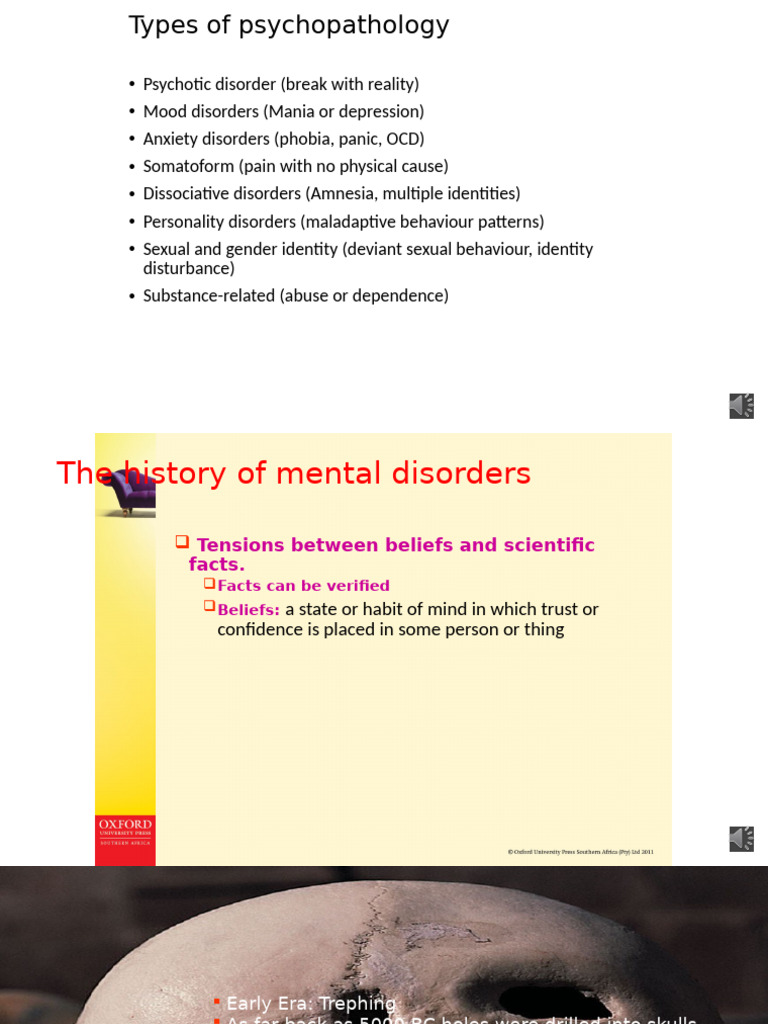 Overview of Psychopathology Types | PDF | Mental Disorder | Psychopathology