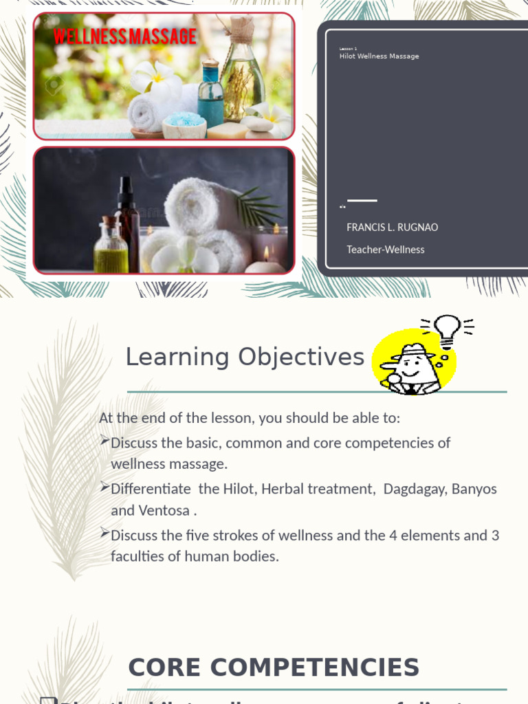 Hilot Wellness Massage Guide | PDF | Massage | Medical Specialties