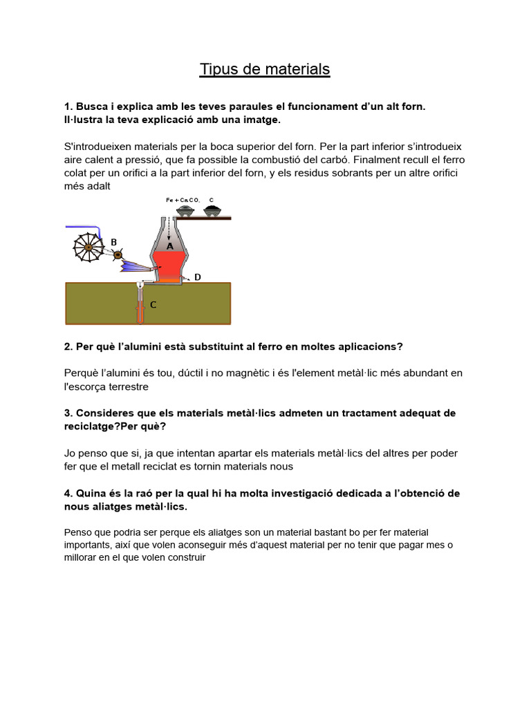 Tipus de Materials | PDF