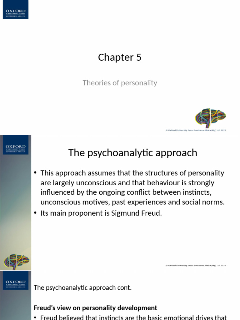 Chapter 5 - Theories of Personality | PDF | Id | Psychoanalytic Theory