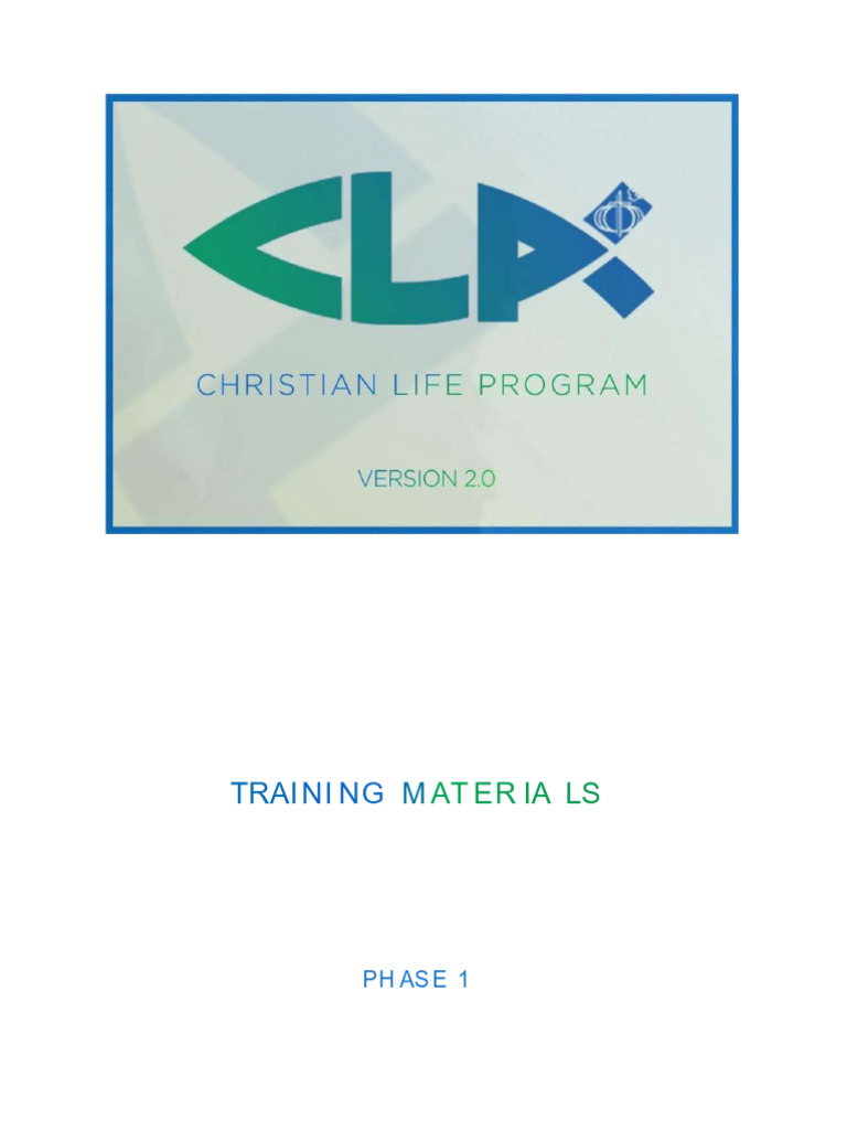 CLP Team Training Ver 2.0 | PDF | Spiritual Gift | Charismatic Movement