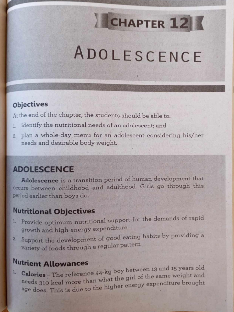 (Chapter 12) ADOLESCENCE | PDF