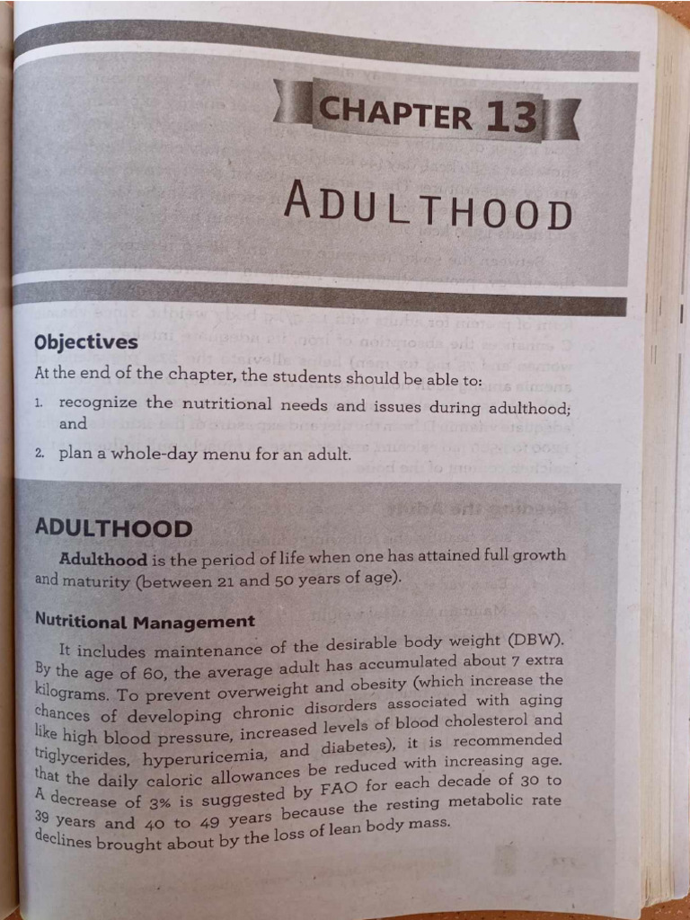 (Chapter 13) ADULTHOOD | PDF