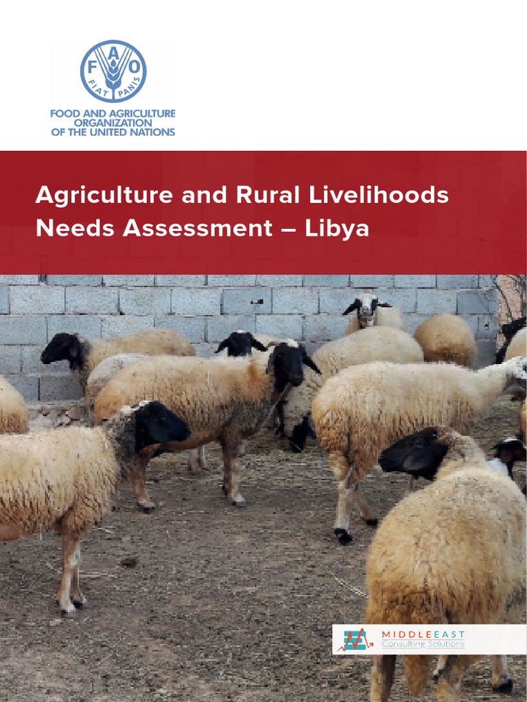 Libya Agriculture Needs Assessment | PDF | Agriculture | Libya