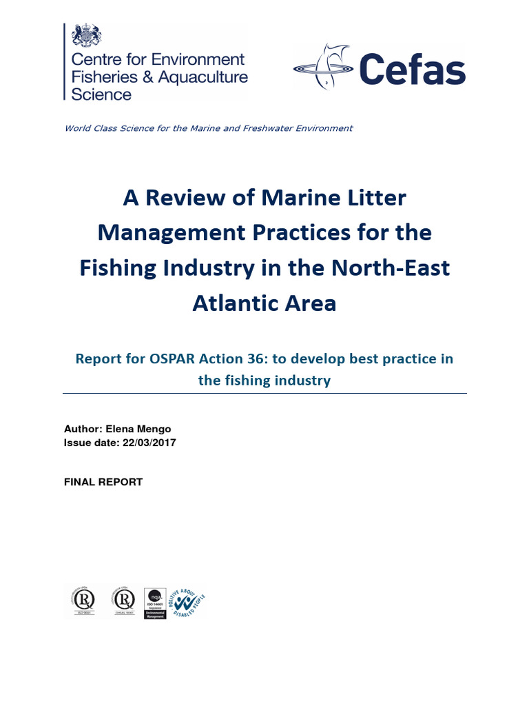 Marine Litter Management in NE Atlantic | PDF | Trawling | Waste