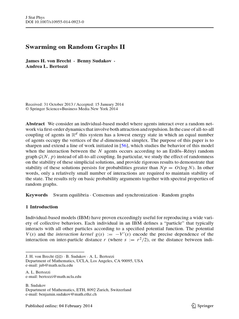 Swarming Random 2 | PDF | Matrix (Mathematics) | Eigenvalues And Eigenvectors