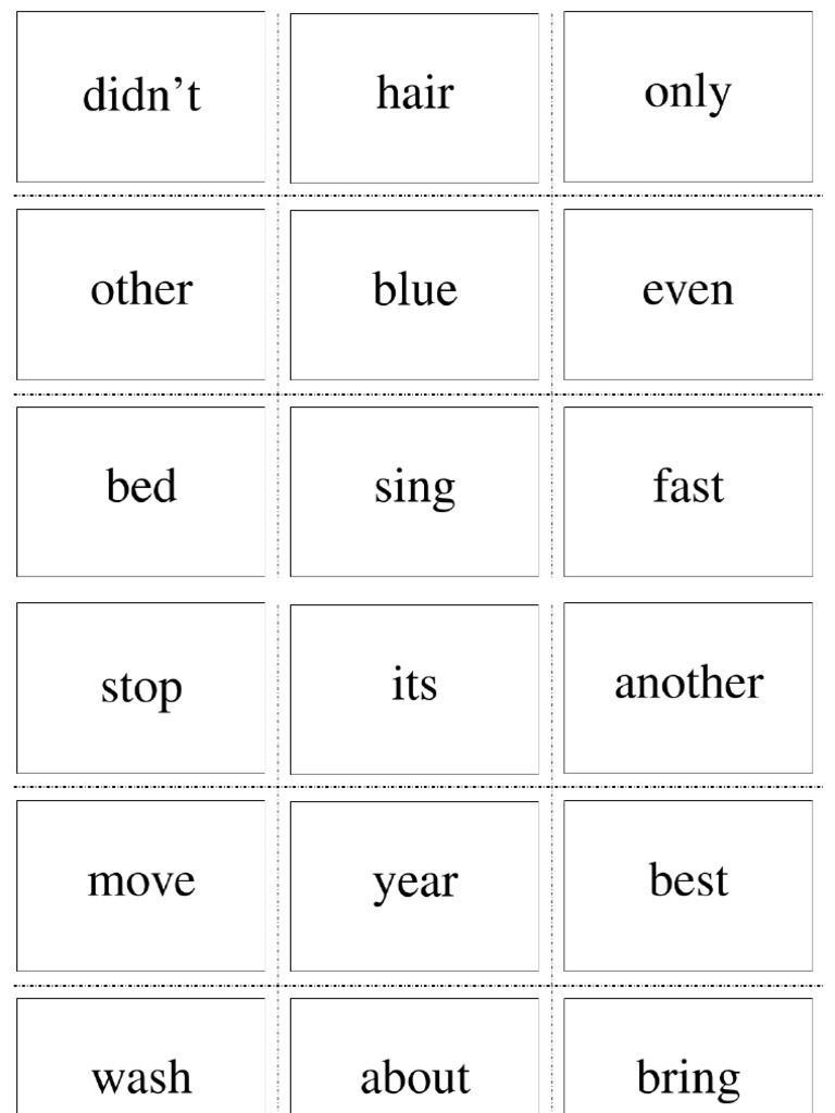 Second Grade Sight Words 26-48 | PDF