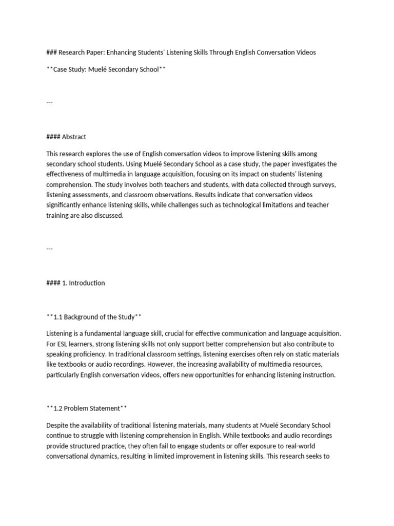 Research Paper-WPS Office | PDF | Second Language Acquisition | English ...