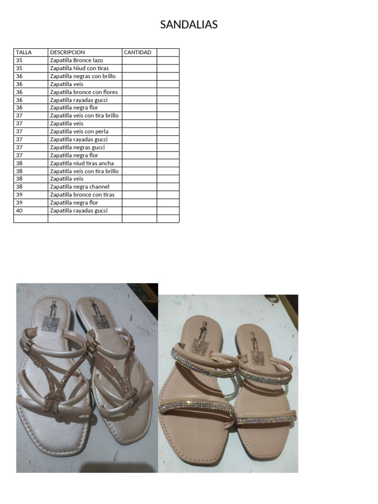 SANDALIAS | PDF | Hogar, jardinería y bricolaje