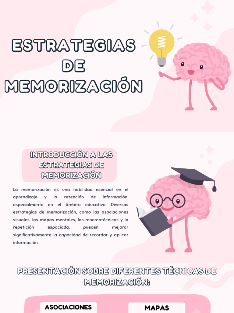 Estrategias de Memorización | PDF | Memoria | Mnemotécnico