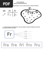 Prueba Grupo Consonantico FR FL | PDF | Artes del Lenguaje y Comunicación