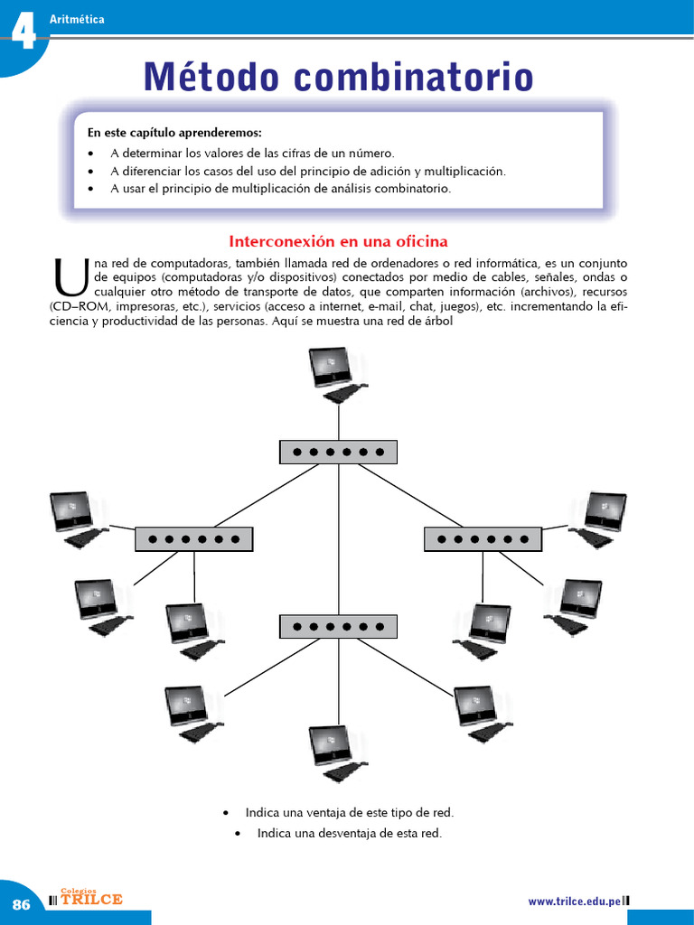 Tema 16 Metodo Combinatorio | PDF | Red de computadoras | Multiplicación