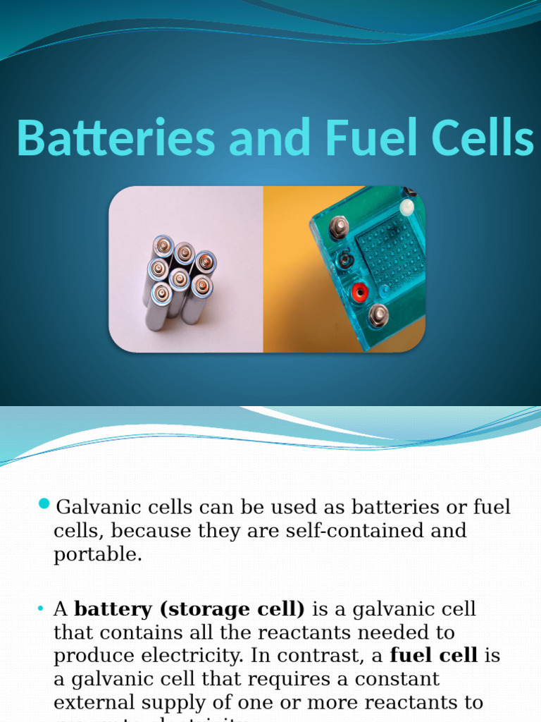 Batteries and Fuel Cells | PDF | Anode | Rechargeable Battery