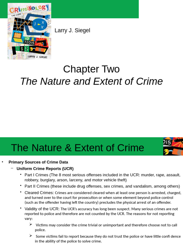 Chapter2-The Nature and Extent of Crime | PDF | Crimes | Crime & Violence