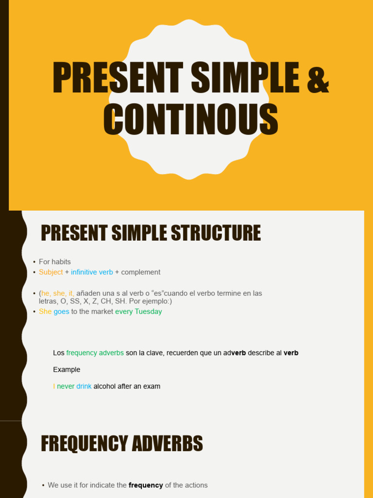 Present Simple & Continous | PDF | Linguistic Typology | Language Mechanics