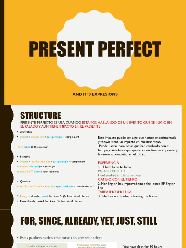 Present Perfect A | PDF