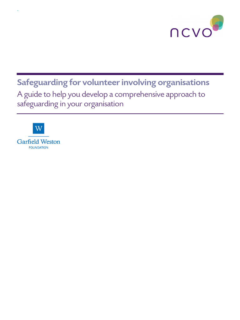 Ncvo Safeguarding For Volunteer Ivolving Orgs | PDF | Criminal Record