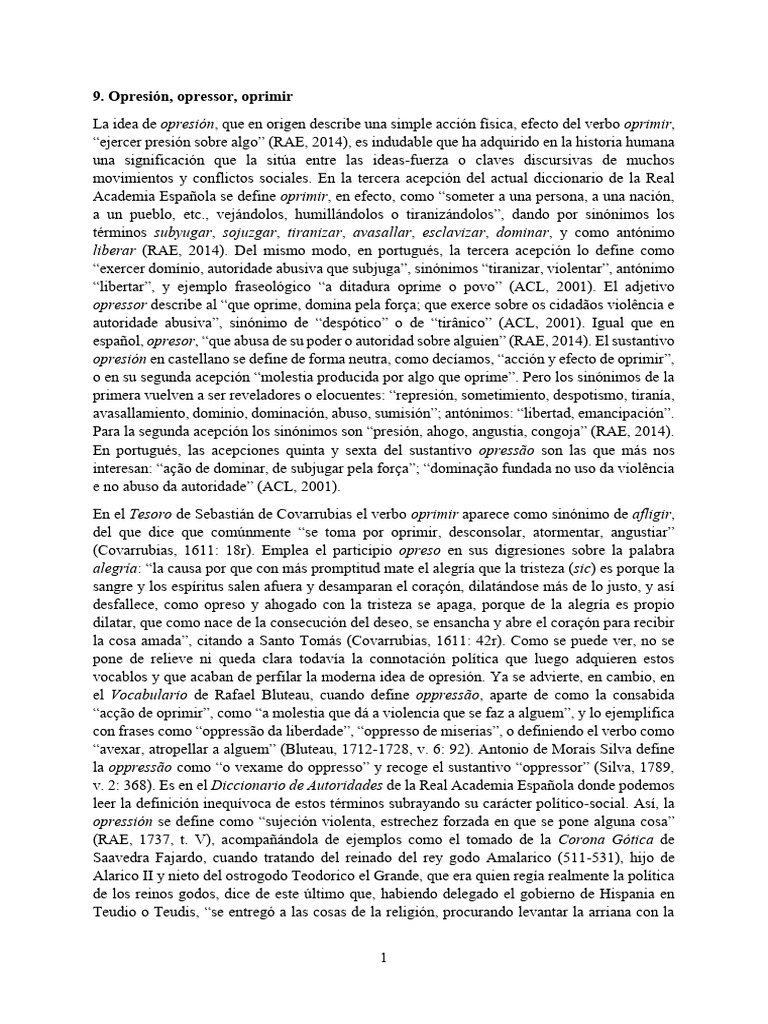Significado de opresor y opresión | PDF | Karl Marx | Friedrich Engels