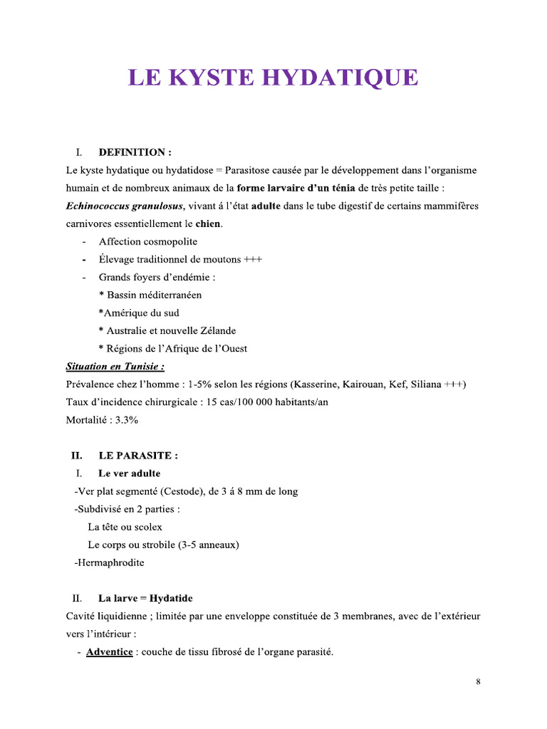 Chapitre 2 Le Kyste Hydatique | PDF