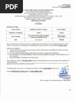 Cargo Ship Safety Construction Certificate | PDF