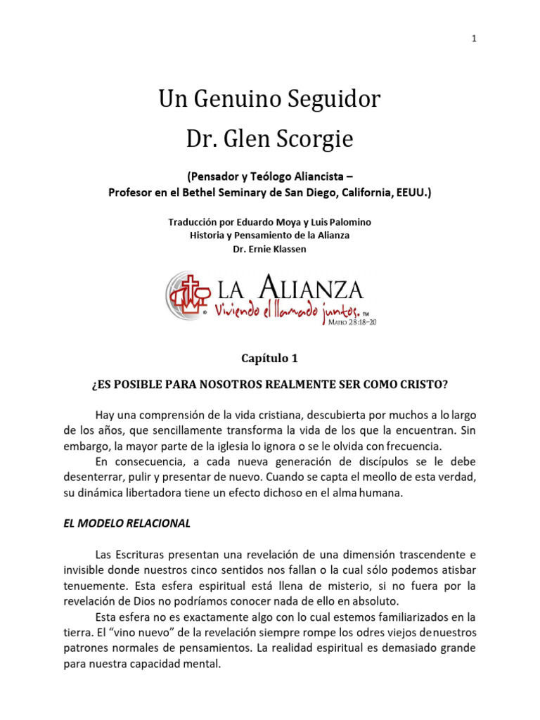 SCORGIE Auténtico Seguidor (CHILE 2024) | PDF | Cristo (título) | Jesús