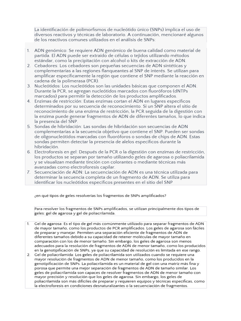 Apunte Biomol 2do Parcial | PDF | Polimorfismo de nucleótido simple | Microsatélite