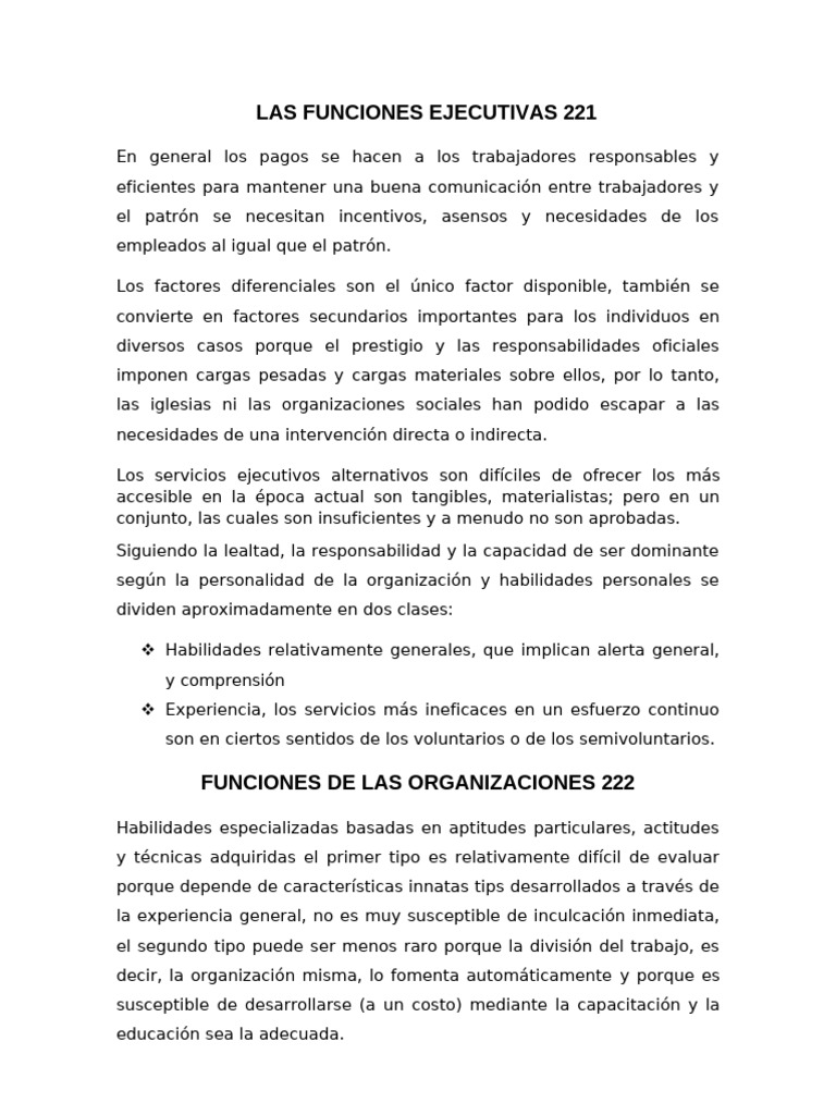 Las Funciones Ejecutivas 221 | PDF | Experiencia