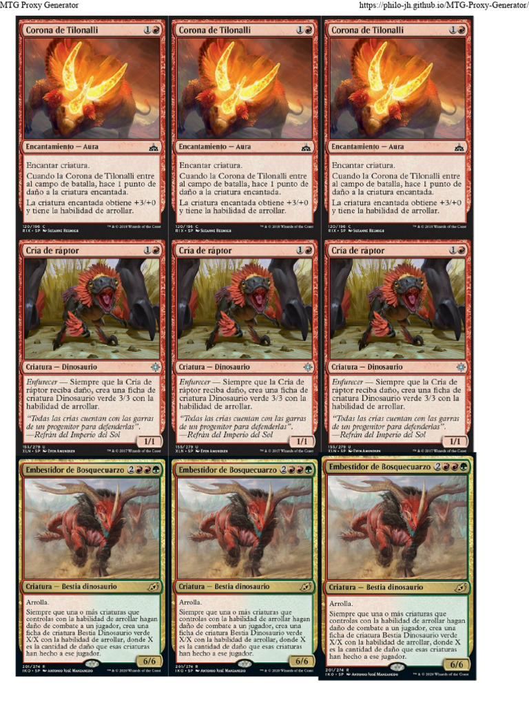 MTG Proxy Generator Tool | PDF