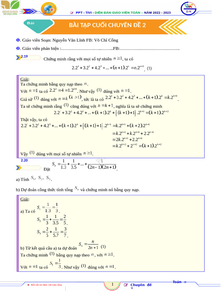 CD2 - DS10 - KNTT - Bai Tap Cuoi CD2 | PDF