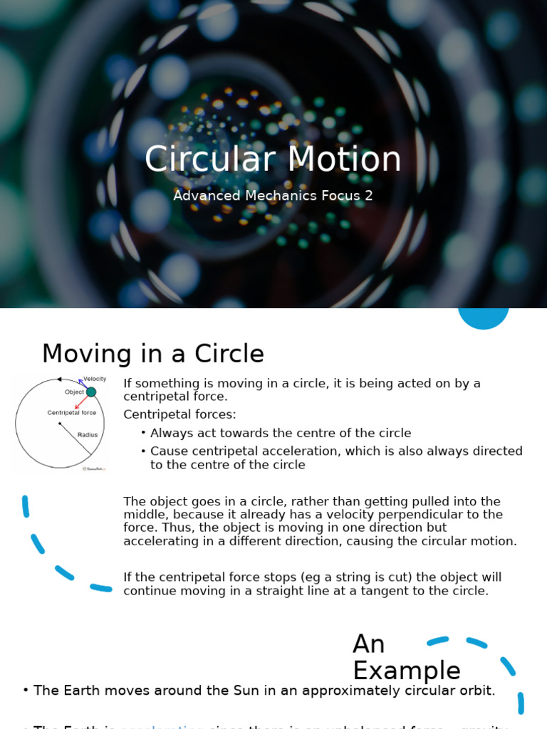 Understanding Circular Motion Dynamics | PDF | Acceleration | Force