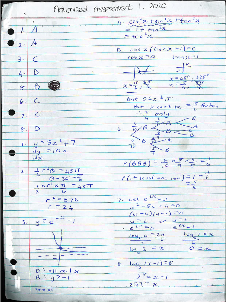 20 Yr 12 Adv. PoU 1 Solutions | PDF