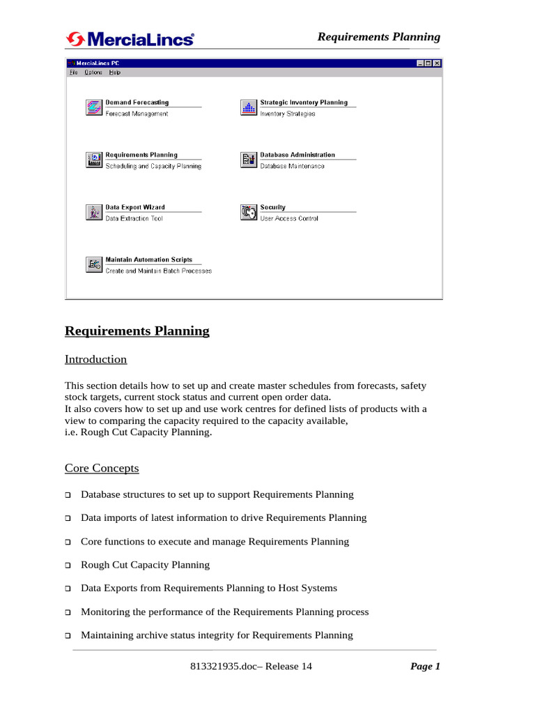 Block 17 Requirements Planning | PDF | Icon (Computing) | Menu (Computing)