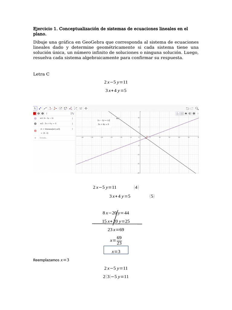 Algebra Lineal Unidad 2 | PDF | Ecuaciones | Sistema de ecuaciones lineales