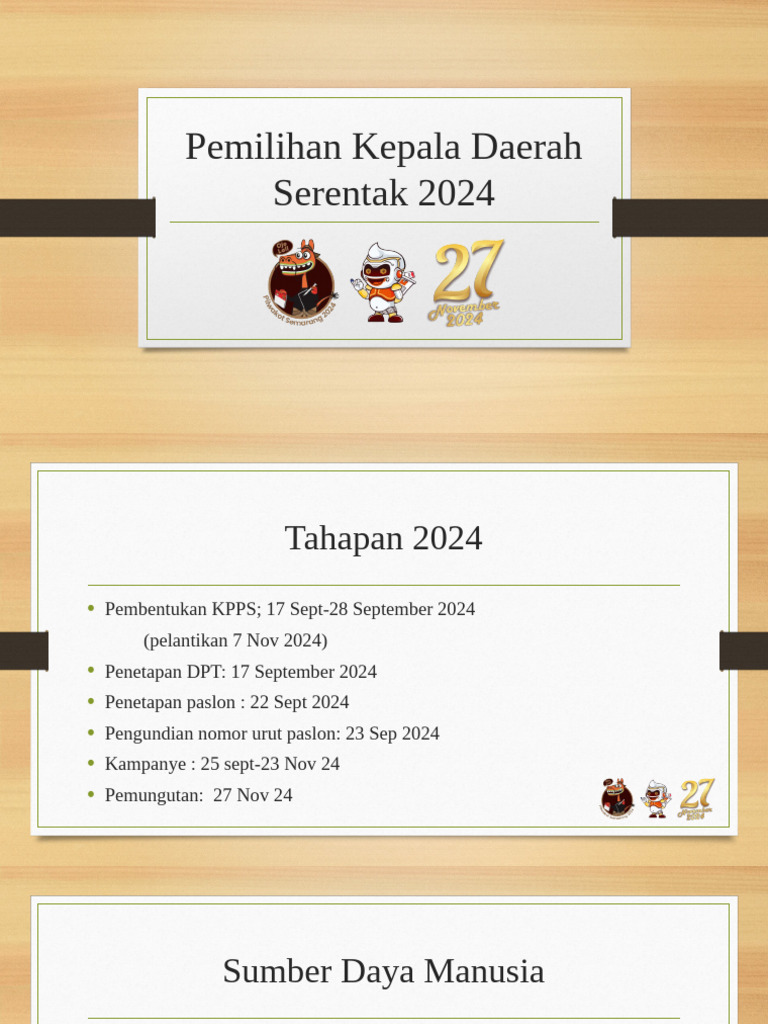 Pemilihan Kepala Daerah Serentak 2024 | PDF