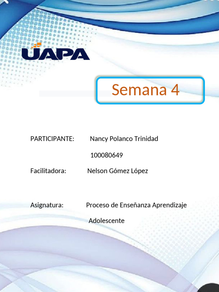 Semana 3 Proceso de Enseñanza y Aprendizaje | PDF | Evaluación | Enseñando