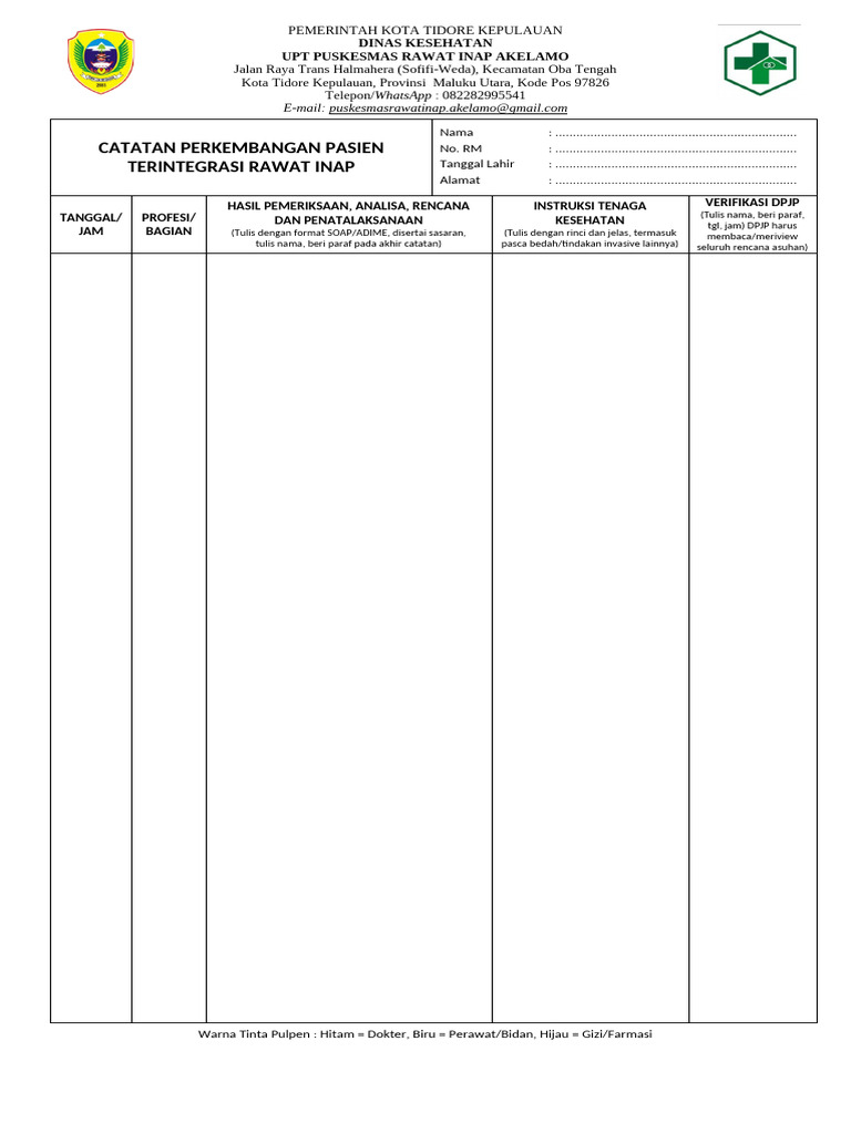CPPT Rawat Inap | PDF