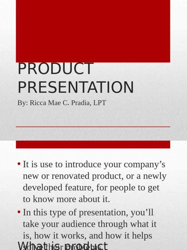 Effective Product Presentation Guide | PDF | Cost Of Living | Retail