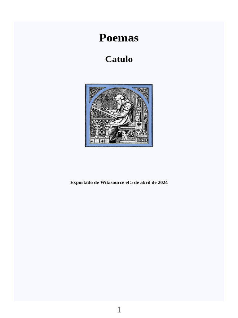 Poemas de Catulo: Amor y Desamor | PDF | Amor