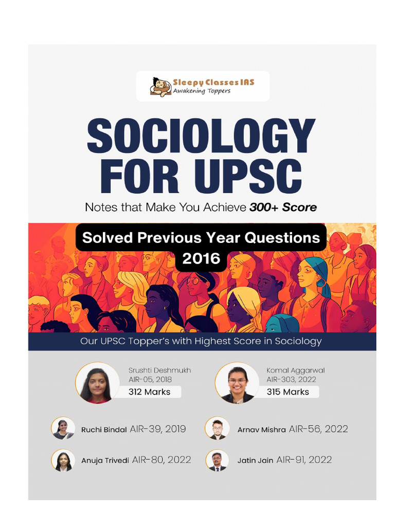 UPSC Sociology Study Guide | PDF | Sociology | Scientific Method