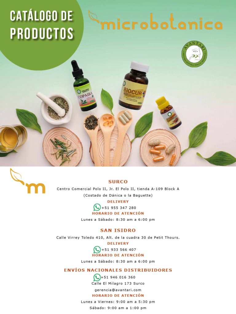 CATALOGO - Microbotanica Biomercado de AVANTARI | PDF