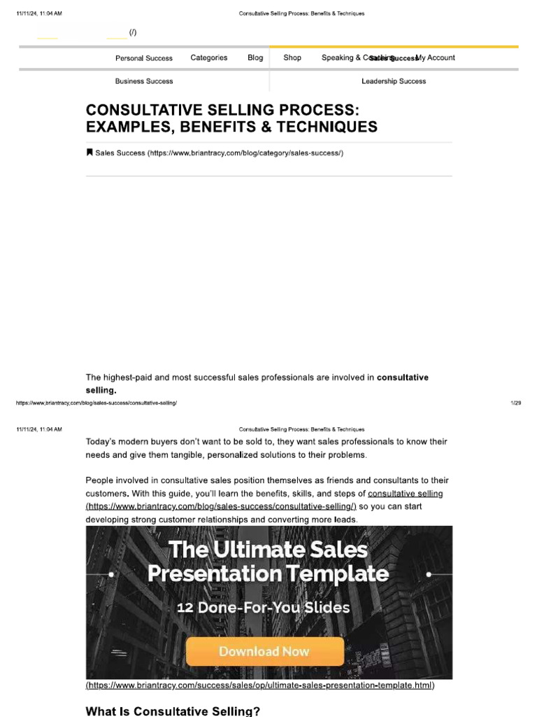 4 - Consultative Selling | PDF