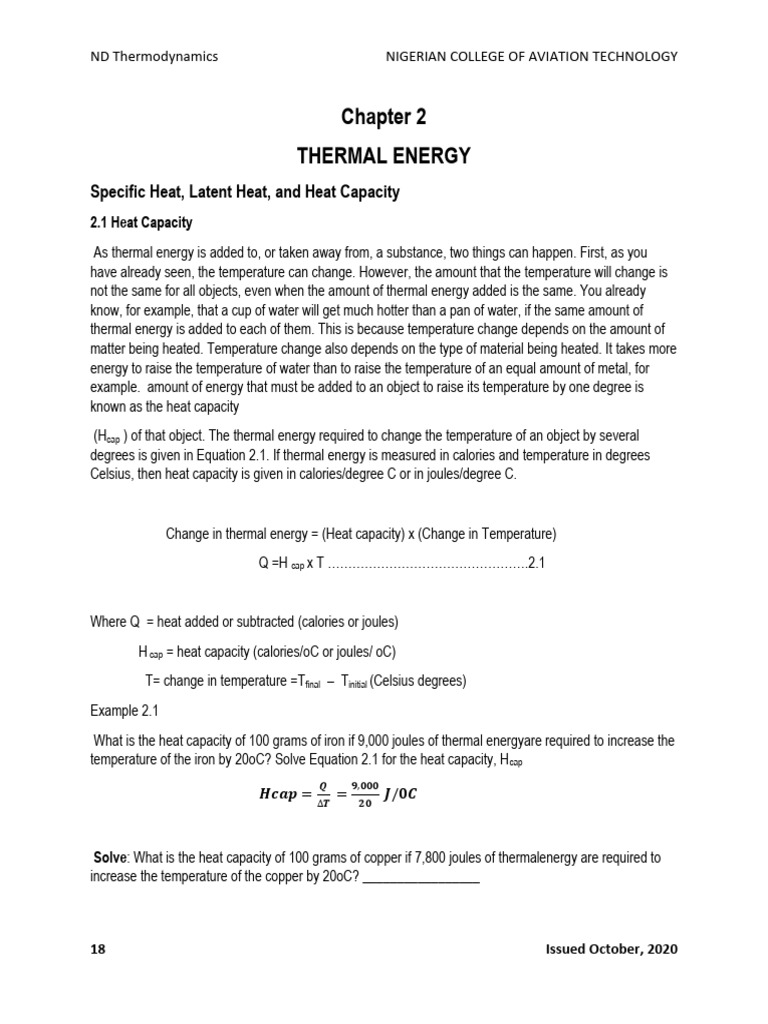 Chapter 2 and 3 Thermo For ND | PDF | Heat Transfer | Heat