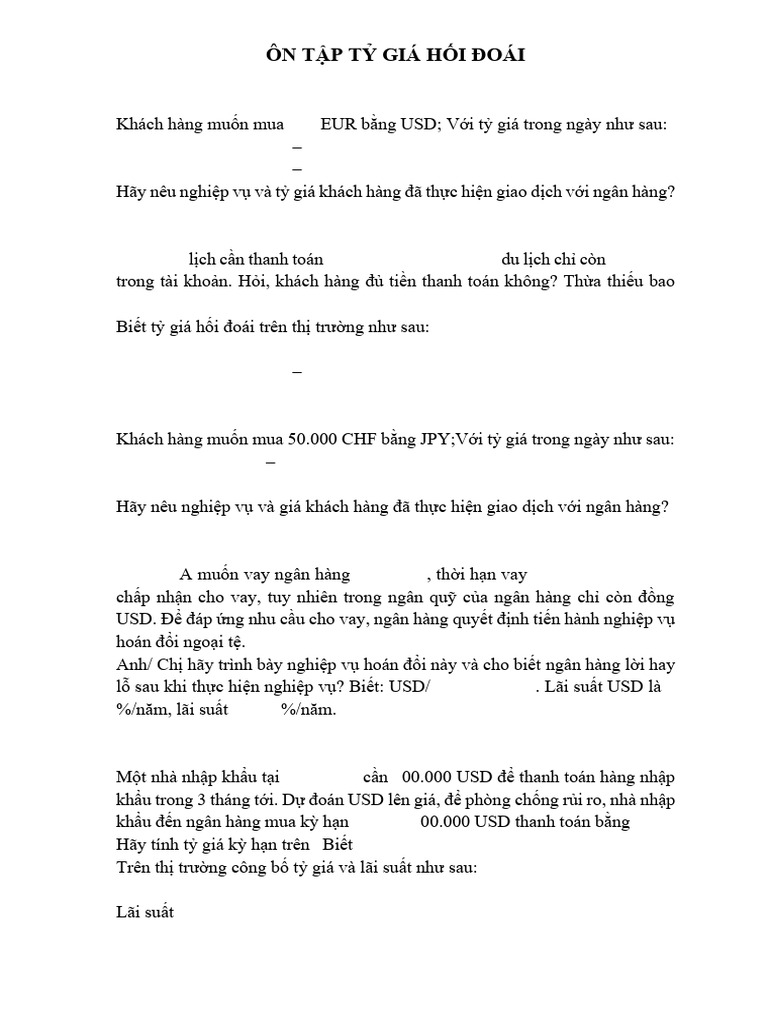 On Tap Phan Bai Tap | PDF