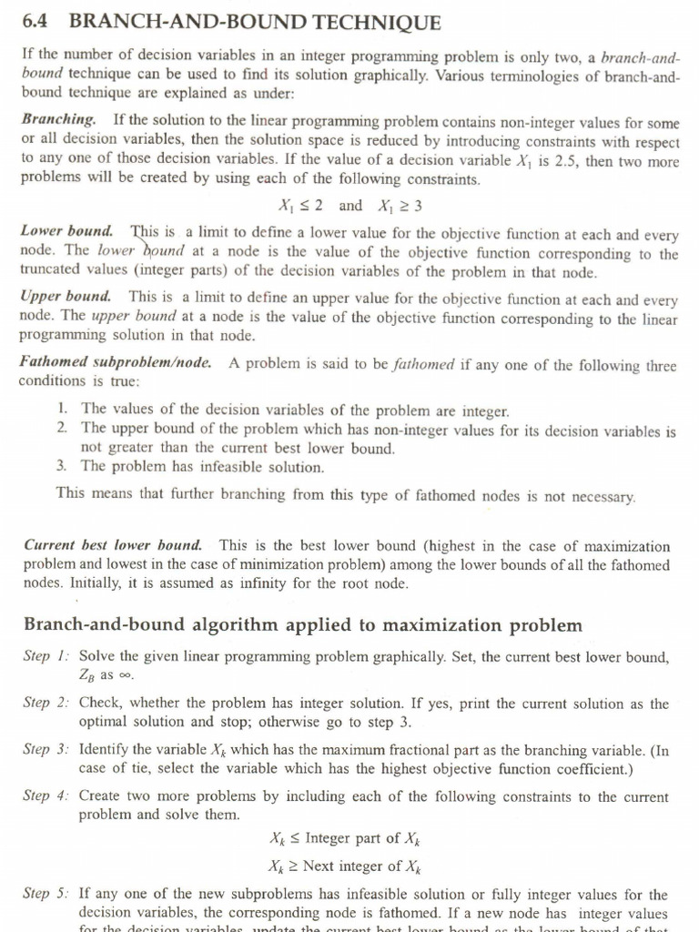 BOOK - Interger_Programming_Branch_and_Bound_Me | PDF