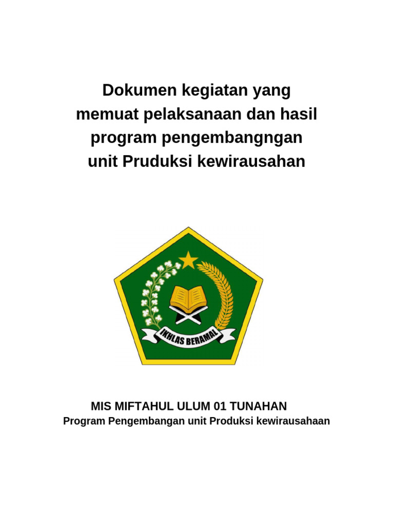 Pengembangan Kue Seres MIS Miftahul Ulum | PDF