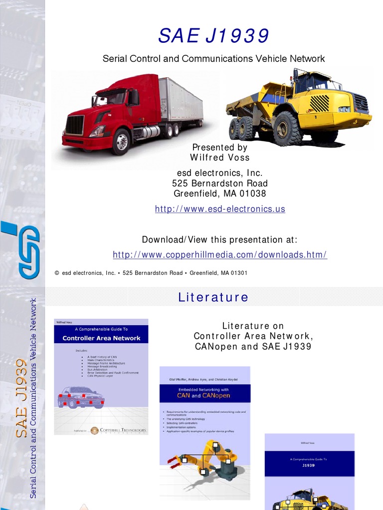 SAE J1939 | Computer Network | Physical Layer Protocols