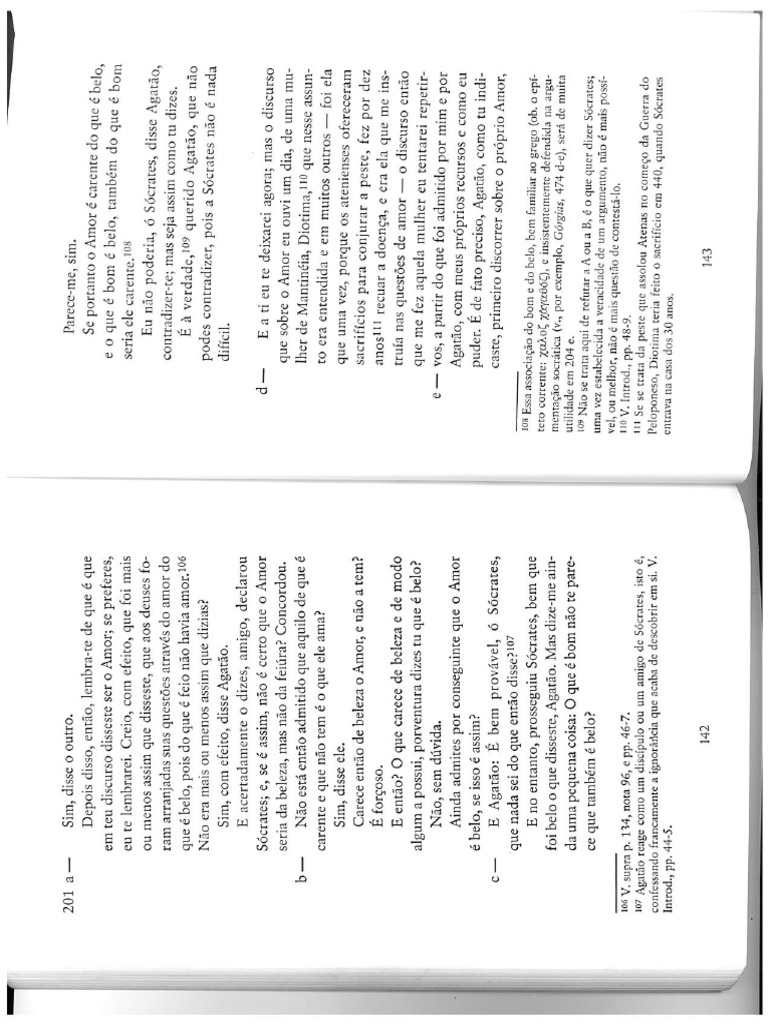 PLATAO - O Banquete Socretes Diotima | PDF
